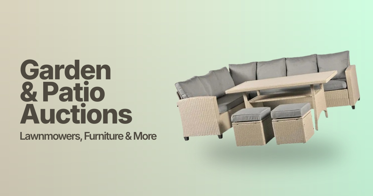 Garden & Patio Auctions UK | Lawnmowers, Furniture & More